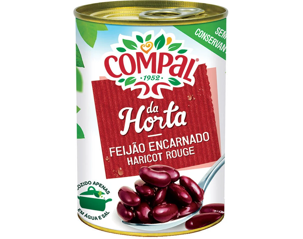 Leguminosas – Feijão Vermelho Lata Compal 410g – Até ti - onde estiveres