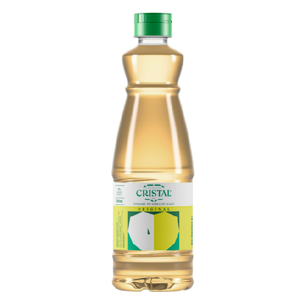 Temperos e Molhos – Vinagre de Sidra 5% Acidez Cristal 500mL – Até ti - onde estiveres
