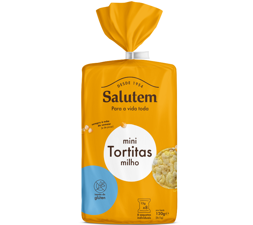 Mini Galetes Integral de Milho 120g Salutem | Até ti - onde estiveres