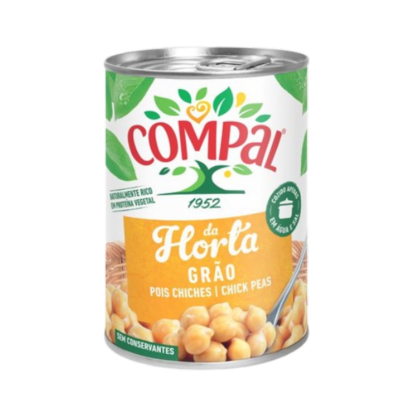 Grão de Bico Cozido Lata 410g Compal | Até ti - onde estiveres