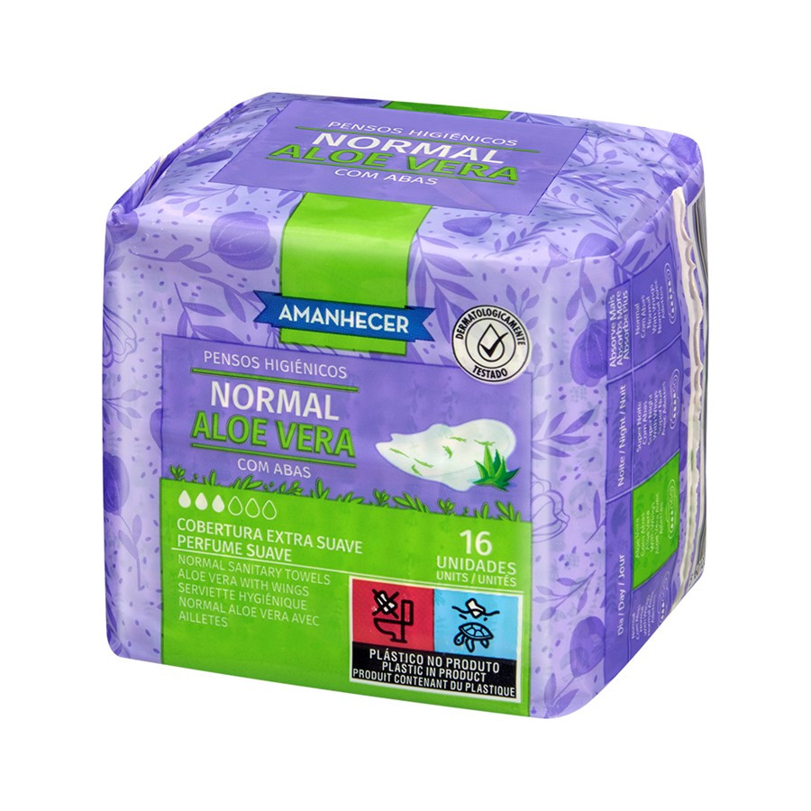 Pensos Higiénicos Normal Aloe Vera com alas 16un Amanhecer | Até ti ...