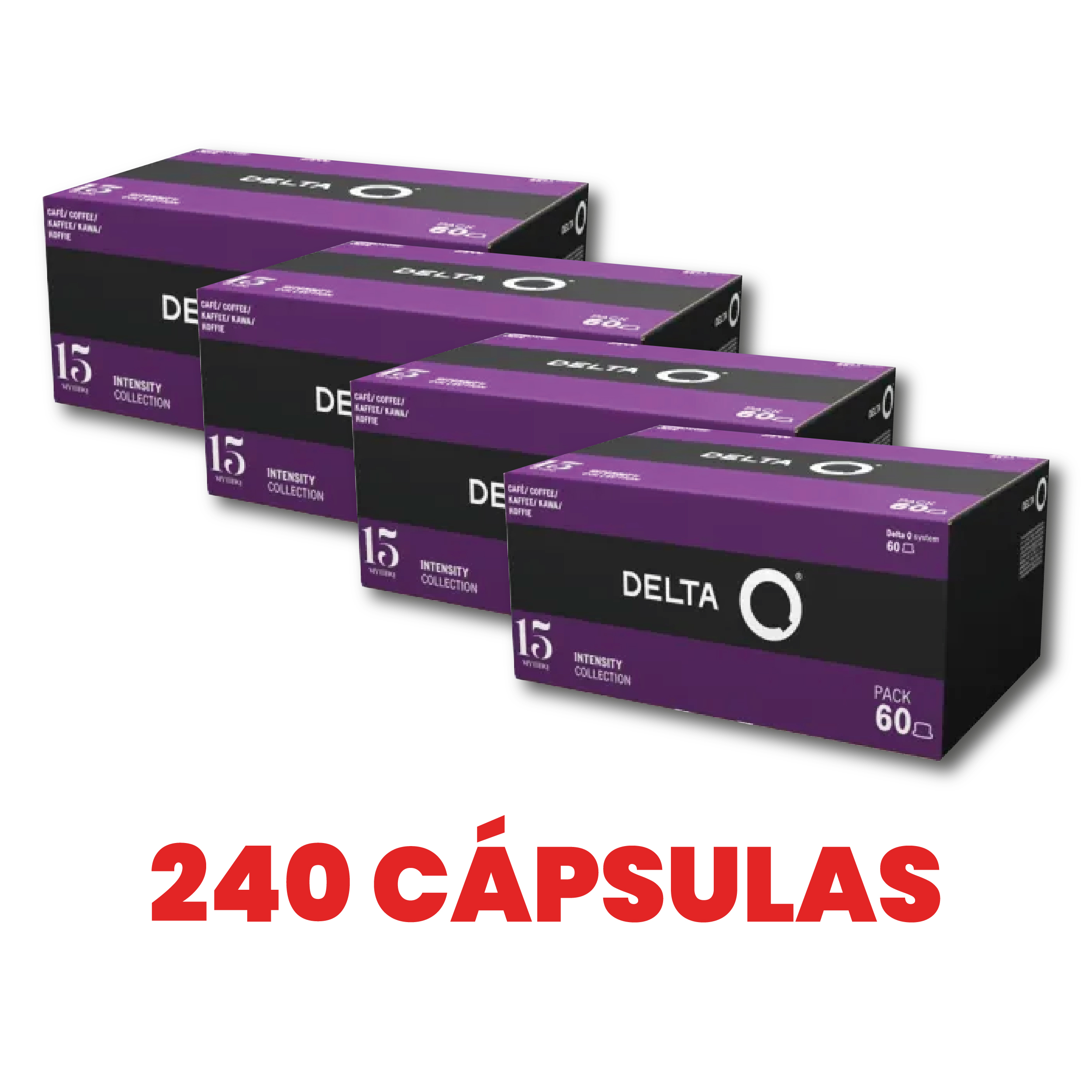 Café Mythiq Int 15 – 240 cápsulas (4×60 Cápsulas) Delta Q | Até ti ...